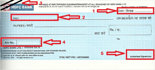 How To Write A Cheque In India How To Write A Cheque In India